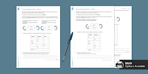 Converting Units of Time Scavenger Hunt