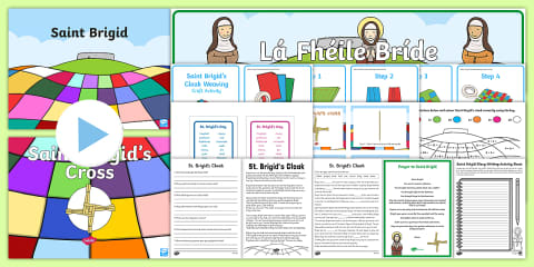 Saint Brigid for Kids | Prayer Display Poster | Twinkl