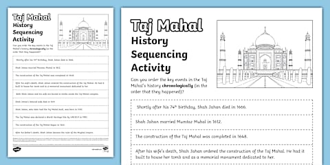 Copy the Taj Mahal Worksheet