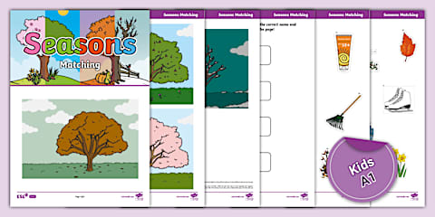 ESL Seasons Lesson Plan Pack [Kids, A1]