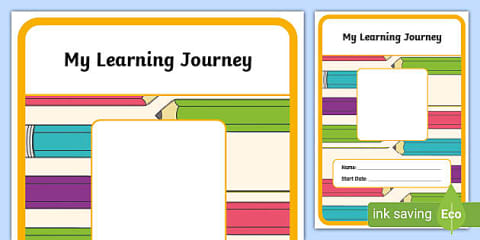 Editable Learning Portfolio Front Cover