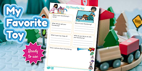 My Favorite Toy Draw and Write Worksheet
