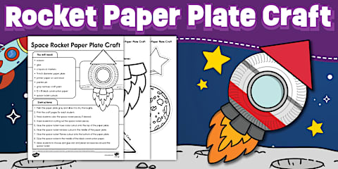 Build a Rocket 2D Shape Cutting Skills Activity