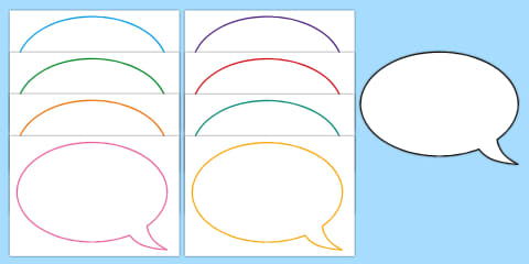 Speech Bubble Clip Art Display Pack