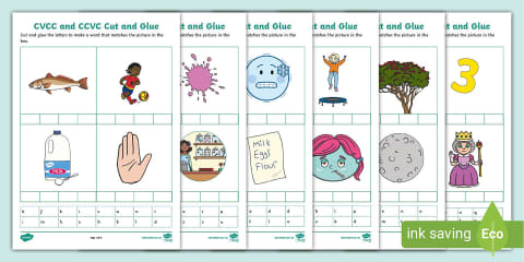 I Can Read Phase 4! CCCVC, CCCVCC and CCVCC Words Worksheet