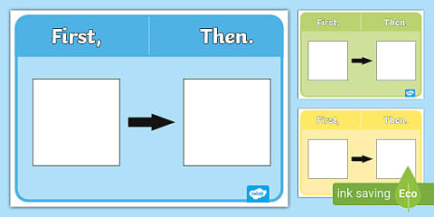 First Next Then Visual Aid - first, next, then, visual, aid