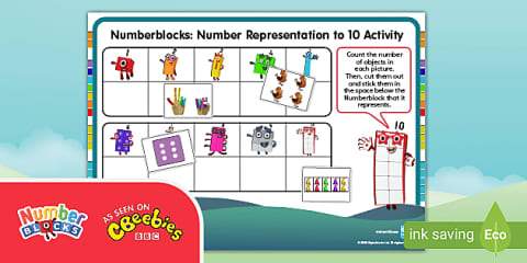 Numberblocks: Make Your Own Number 4 Worksheet