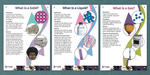 States of Matter Sorting Cards