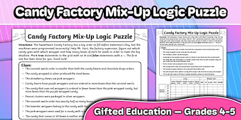 April Logic Puzzles Pack for Gifted Education | 2nd-5th Grade