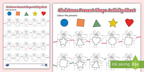 2D Shapes Cut and Paste Differentiated Christmas Tree Activity Sheet ...