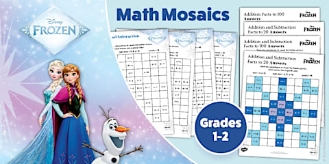 Frozen: Winter Activity Booklet for 1st-2nd Grade