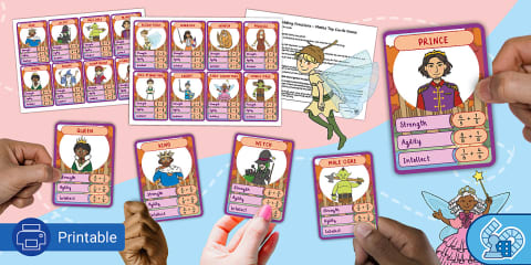 Superhero-Themed Adding Fractions - KS2 Maths Top Cards Game