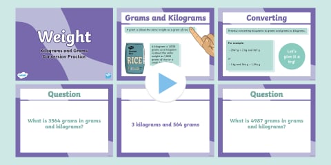 Kilograms and Grams Conversion Practise PowerPoint