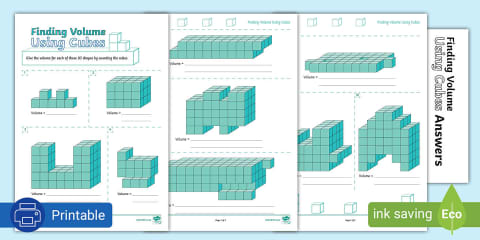 Year 3 Count the Cubes Worksheet