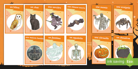 French: Halloween Word Mat