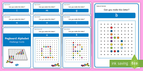 Pegboard Pattern Cards