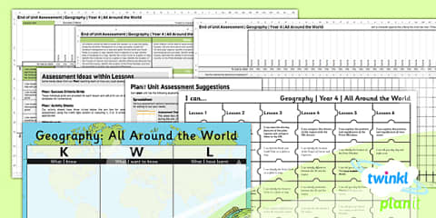 Geography: Water Year 4 Unit Assessment Pack