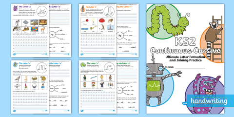 KS2 Cursive Letter Formation Extra Practice Activity Booklet