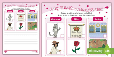 Fairy Tale Rap Writing Template