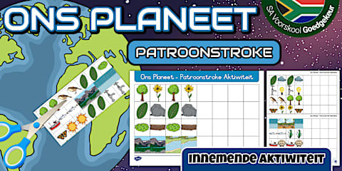Voorskool - Ons Planeet - Knip-en-Plak Aktiwiteit