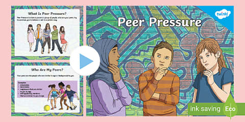 Avoid Negative Peer Pressure Poster