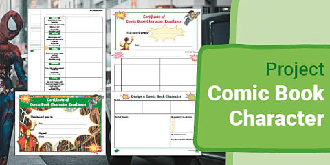 Comic Book Superheroes Differentiated Cloze Worksheets