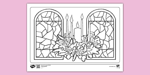 Advent Wreath Labelling Activity