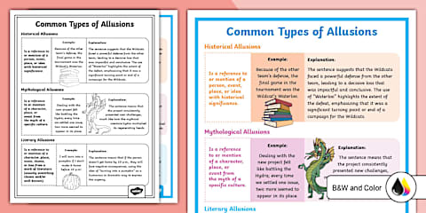 Types of Allusions Poster