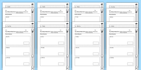 Year 2 ICAS Past Paper - Maths Practice Exam - Twinkl