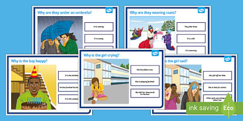 'Why' and 'Because' Question Scene Cards