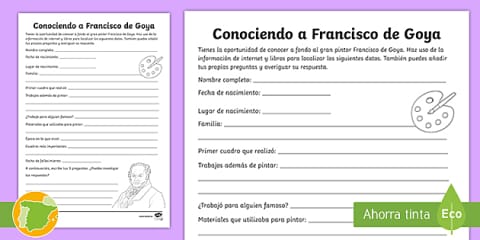 Comprensión Lectora: Francisco de Goya