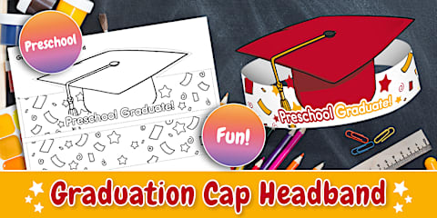Kindergarten Graduation Cap Headband