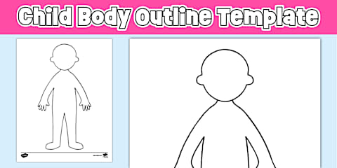 Child's Body Map Template