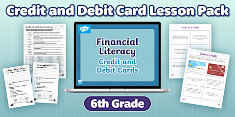 Credit Cards and Debit Cards Comparison Mind Map