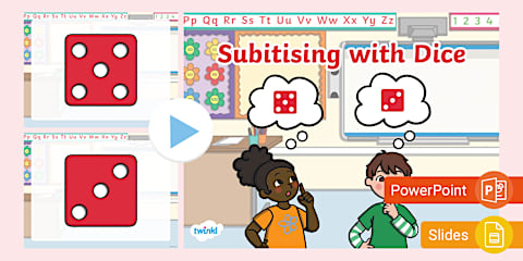 Online Interactive Dice For Classroom Number Generator PowerPoint