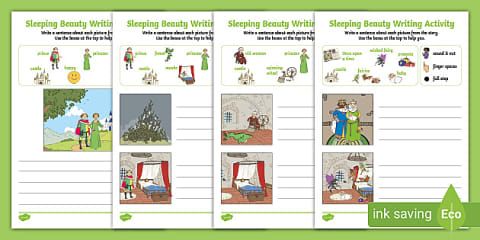 Sleeping Beauty Cut and Stick Story Map Activity