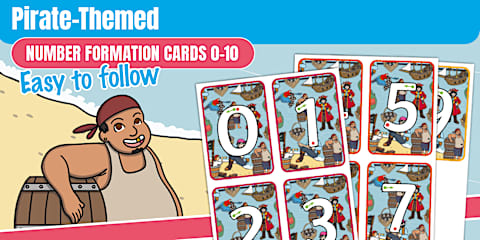 Otter-Themed Number Formation 1 - 10 Activity Mat