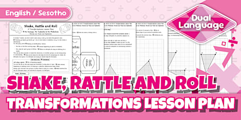 Grade 7 Maths - Term 3 - Match the 3D Object Nets Worksheet - Sesotho ...