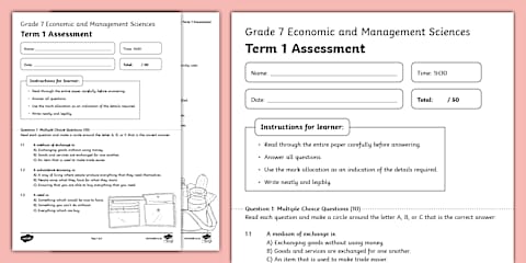Grade 7 - EMS - The Economy: Goods and Services - Lesson Plans (CAPS ...