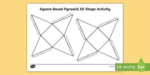 3D Triangular Prism Net - Maths Resource - Twinkl