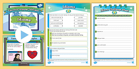 Idioms Interactive Matching Activity