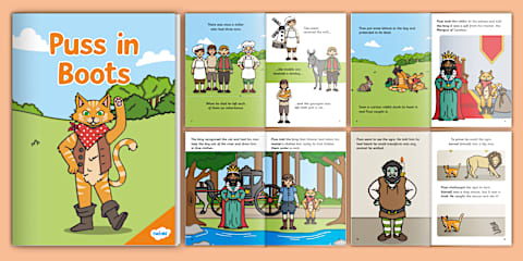 KS1 Puss in Boots Reading Comprehension Activity