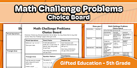 Urban Planning Math Enrichment Project for Gifted Education | Fifth Grade