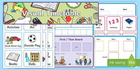 Animal Themed Visual Timetable Display
