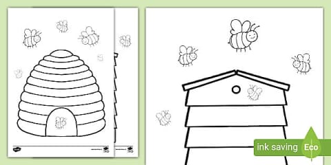 Bee Hive Shape Matching Activity | 2D Shapes | Twinkl | EYFS