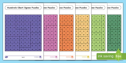 Number Chart Puzzles to 10 000