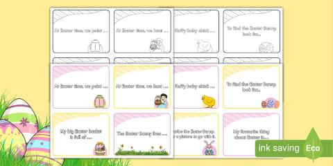 Easter Bunny Poem Writing Template