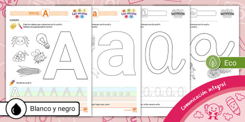 Guía de Trabajo: Practico y Escribo las Vocales