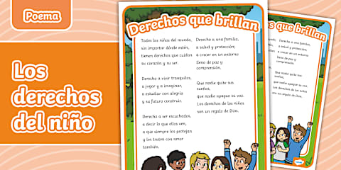 Afiches: Dibujos de los derechos del niño