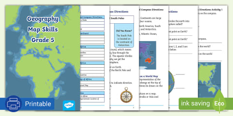 Grade 5 Geography - Term 2 - Exam (CAPS Aligned)